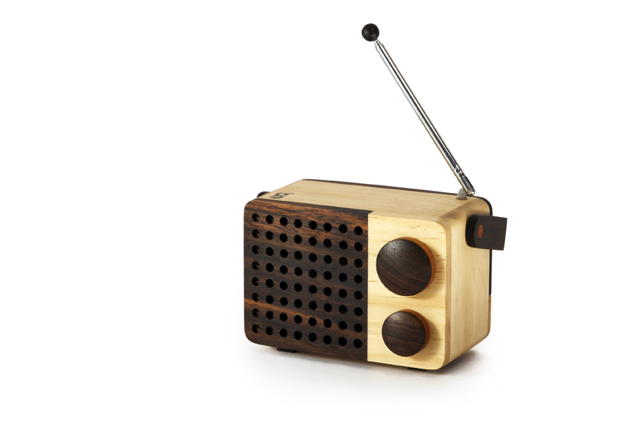 Win a mini Wooden Radio - Polkadot